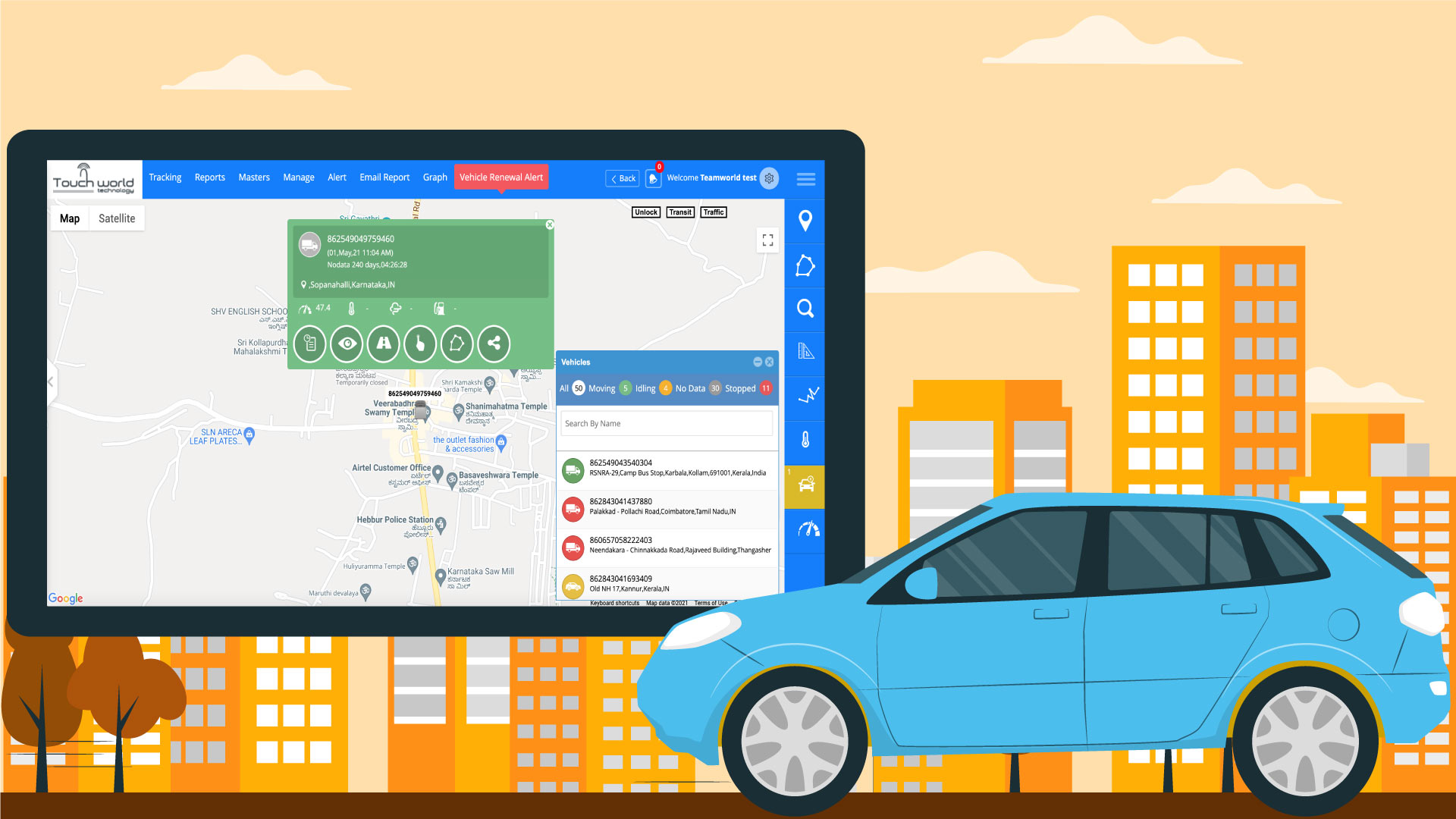 GPS Vehicle Tracking System Company - Touchworld Technology LLC
